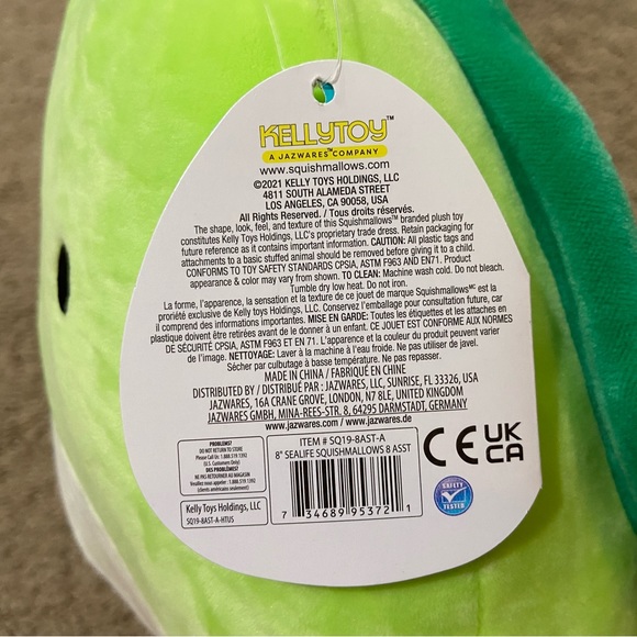 Squishmallows | Toys | Squishmallow 8 Henry Green Turtle Stuffed Animal ...